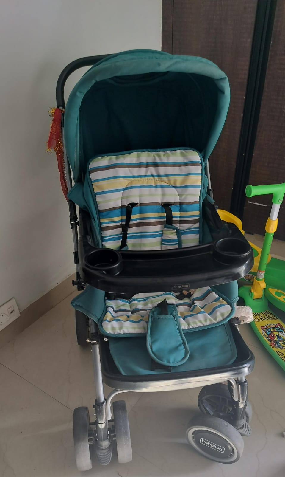 Preowned Babyhug Baby Stroller with Canopy & Tray | Second Hugs