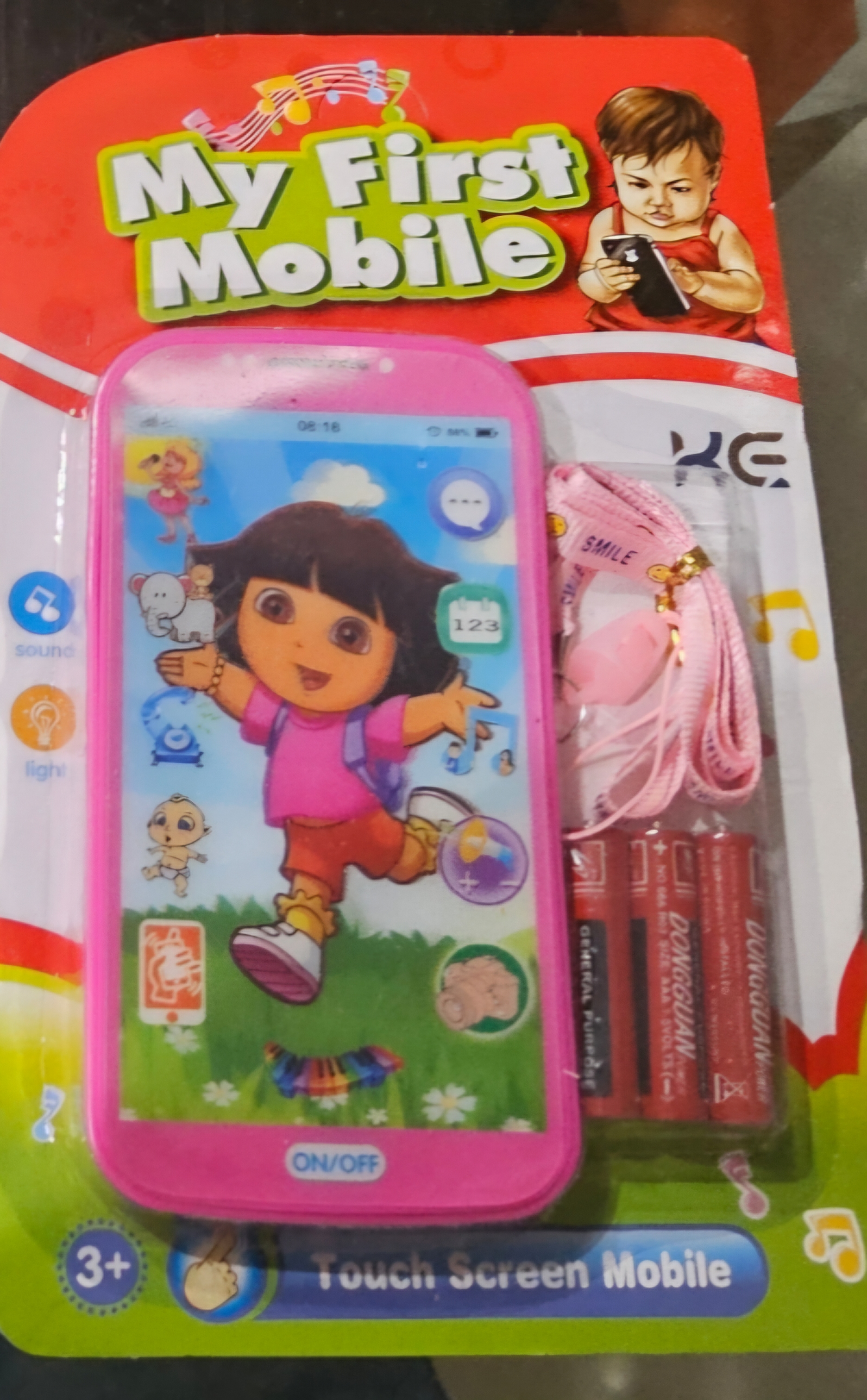 Preowned "My First Phone" Touch Screen Musical Toy for Kids (Dora Theme ...